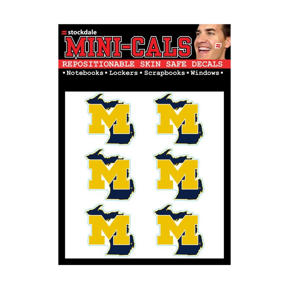NCAA University of Michigan Wolverines Face Cals Tattoo - The Split Mitt