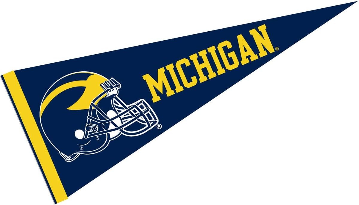 NCAA Michigan Wolverines Football Helmet Pennant 12'' x 30'' - The ...