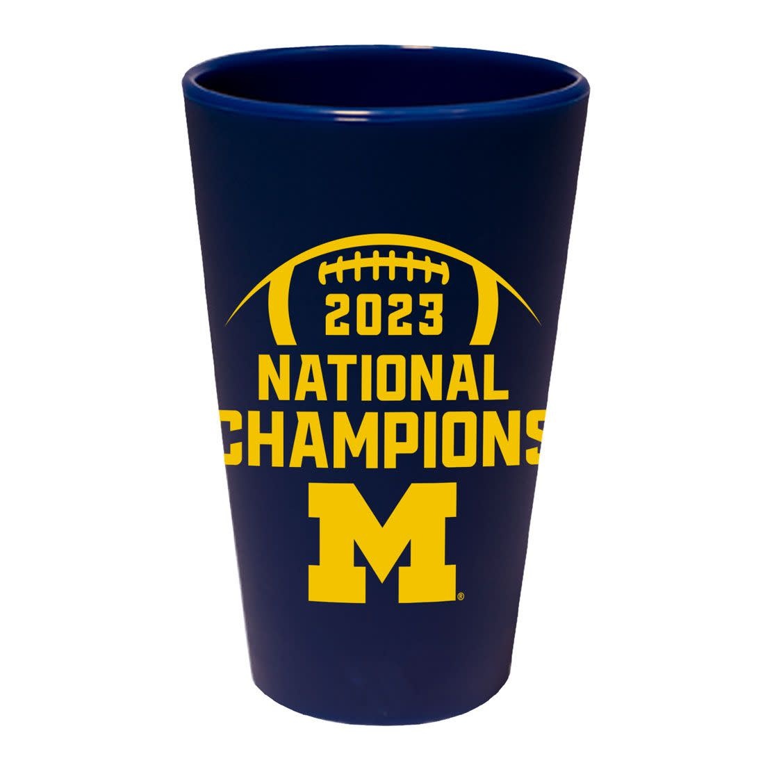 Michigan Wolverines National Football Champions 16 oz Silicone Pint ...