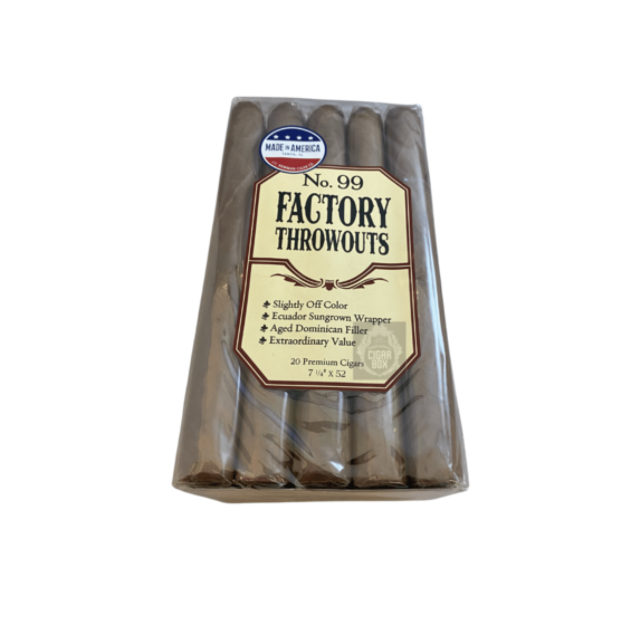 Factory Throwouts #99 Natural Cigars - Cigar Box PA