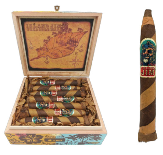 Island Jim Barber Pole Box of 21 - Cigar Box PA