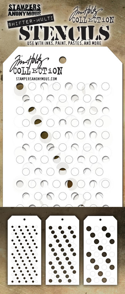 Tim Holtz Shifter Stencil, Multi Dots - Memories and More