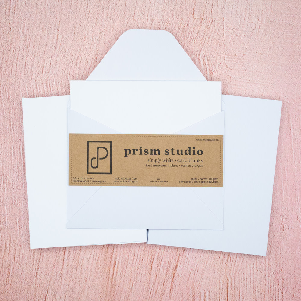 Prism Studio Card Blank & Envelopes A2 White - Memories and More