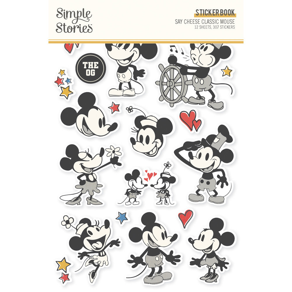Sticker Book, Say Cheese Classic Mouse - Memories and More