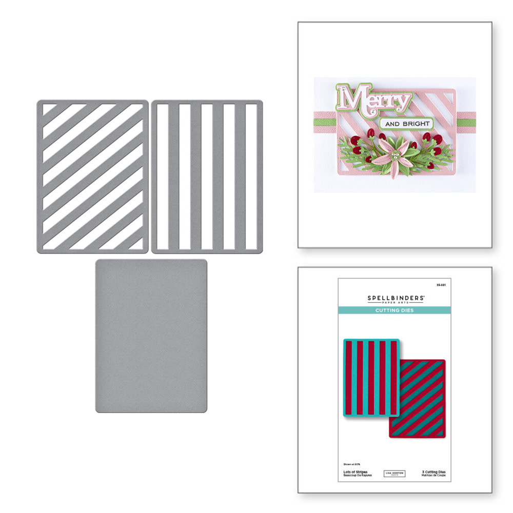 Spellbinders Lisa Horton Die, Lots of Stripes - Memories and More