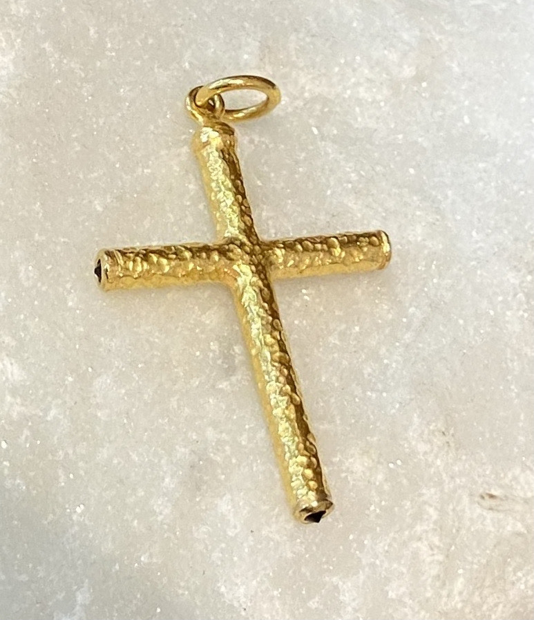 24k Gold Cross Pendant