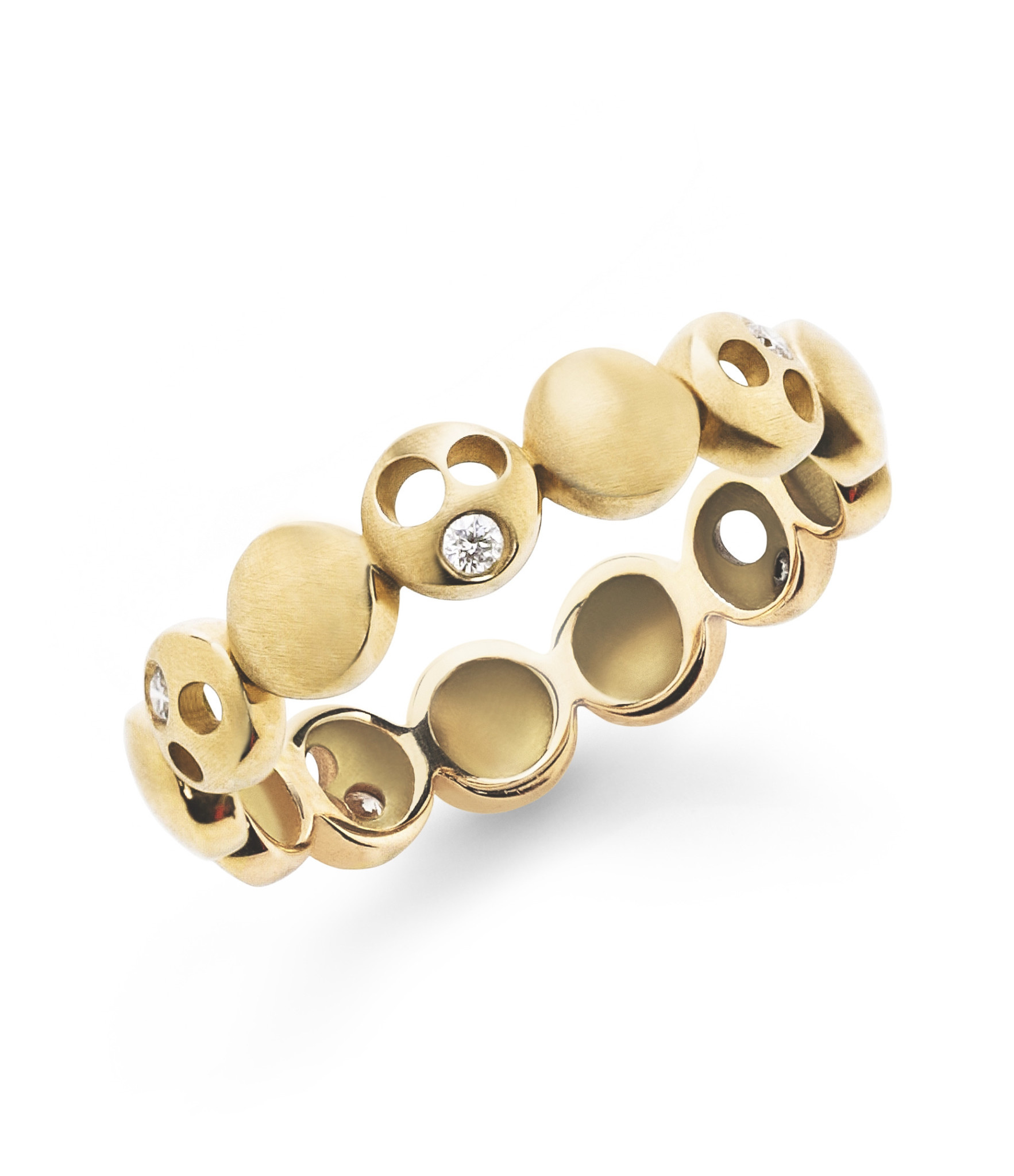 Sun, Moon & Stars Yellow Gold Oculus Coin Band - Four One Nine