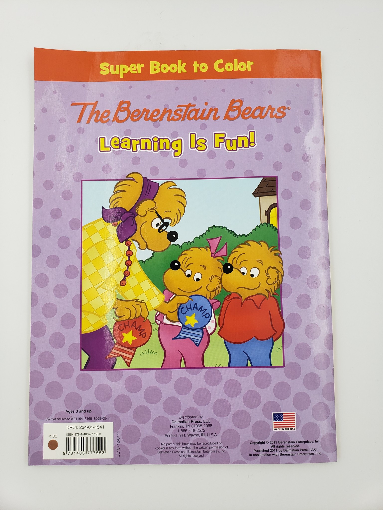 The Berenstain Bears: Super Book to Color - Little Bear Homeschool Shoppe