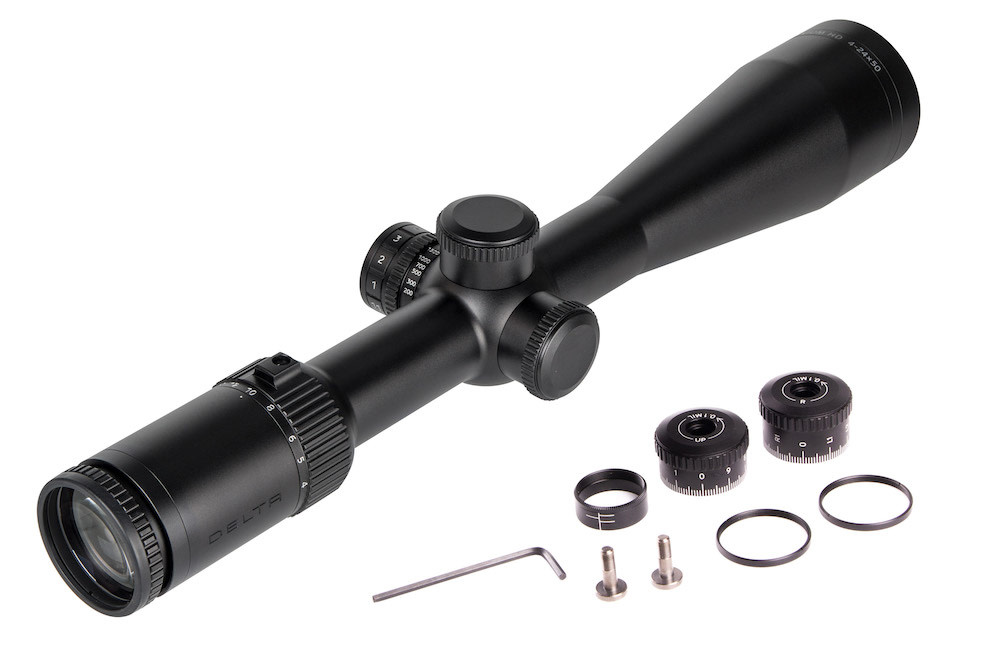 Delta Optics Titanium HD 4-24×50 SFP 4A-SB Mil-Rad Reticle - Shooters Shed