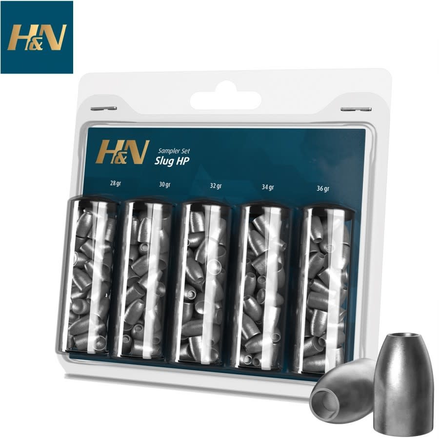 H&N H&N Slug .22Air Pellet - .218 - Sampler Pack - Shooters Shed
