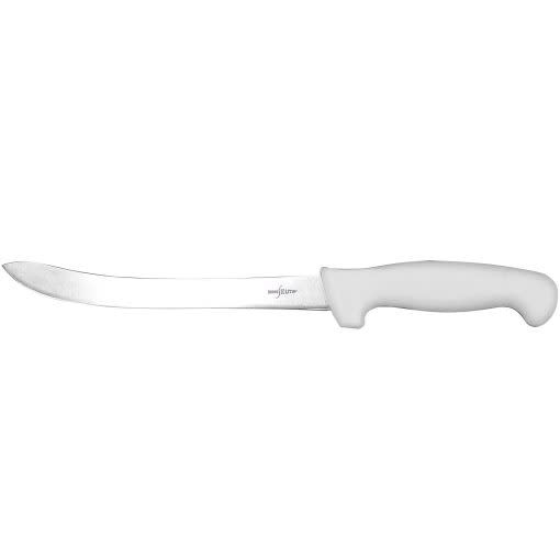 Sicut 8 Inch Curved Fillet Half Flex Knife - White Handle - Shooters Shed