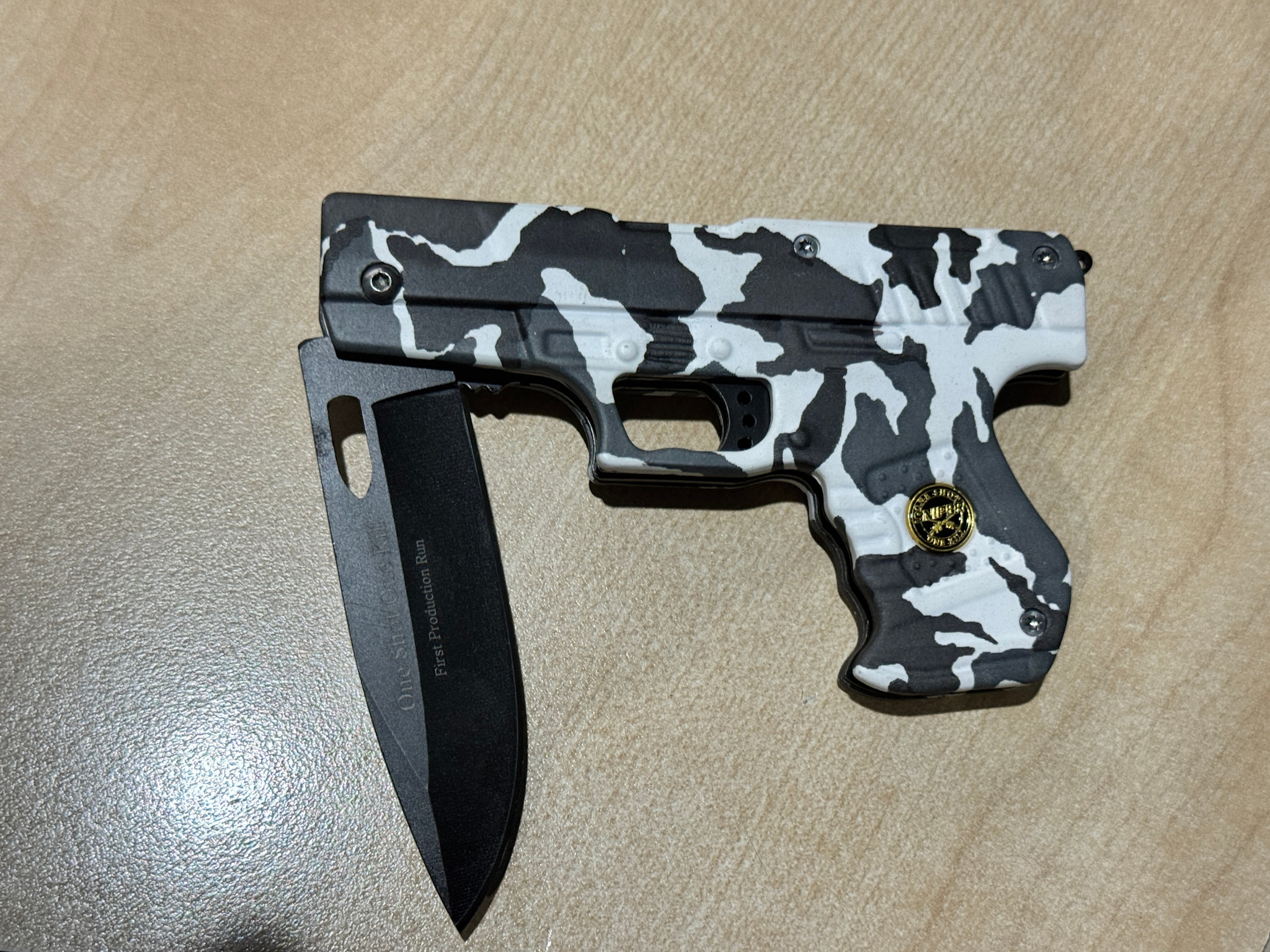 Snake Eye Pistol Style Folding Lock Knife - Shooters Shed