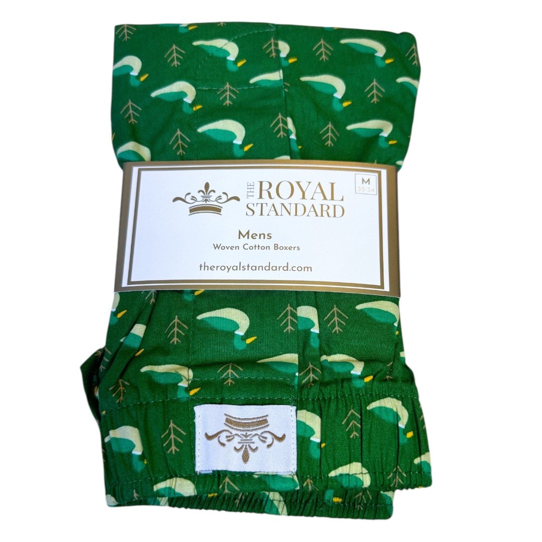 Men's Hunter Green Duck Boxers - Bloom and Company