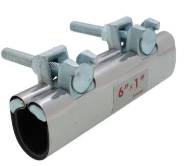 1 IN X 6 IN STAINLESS STEEL PIPE REPAIR CLAMP 2 BOLT - CTC PLUMBING ...