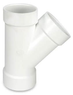 Sewer Hose Support Charlotte Pipe 4-in X 4-in X 4-in PVC DWV Hub Wye ...