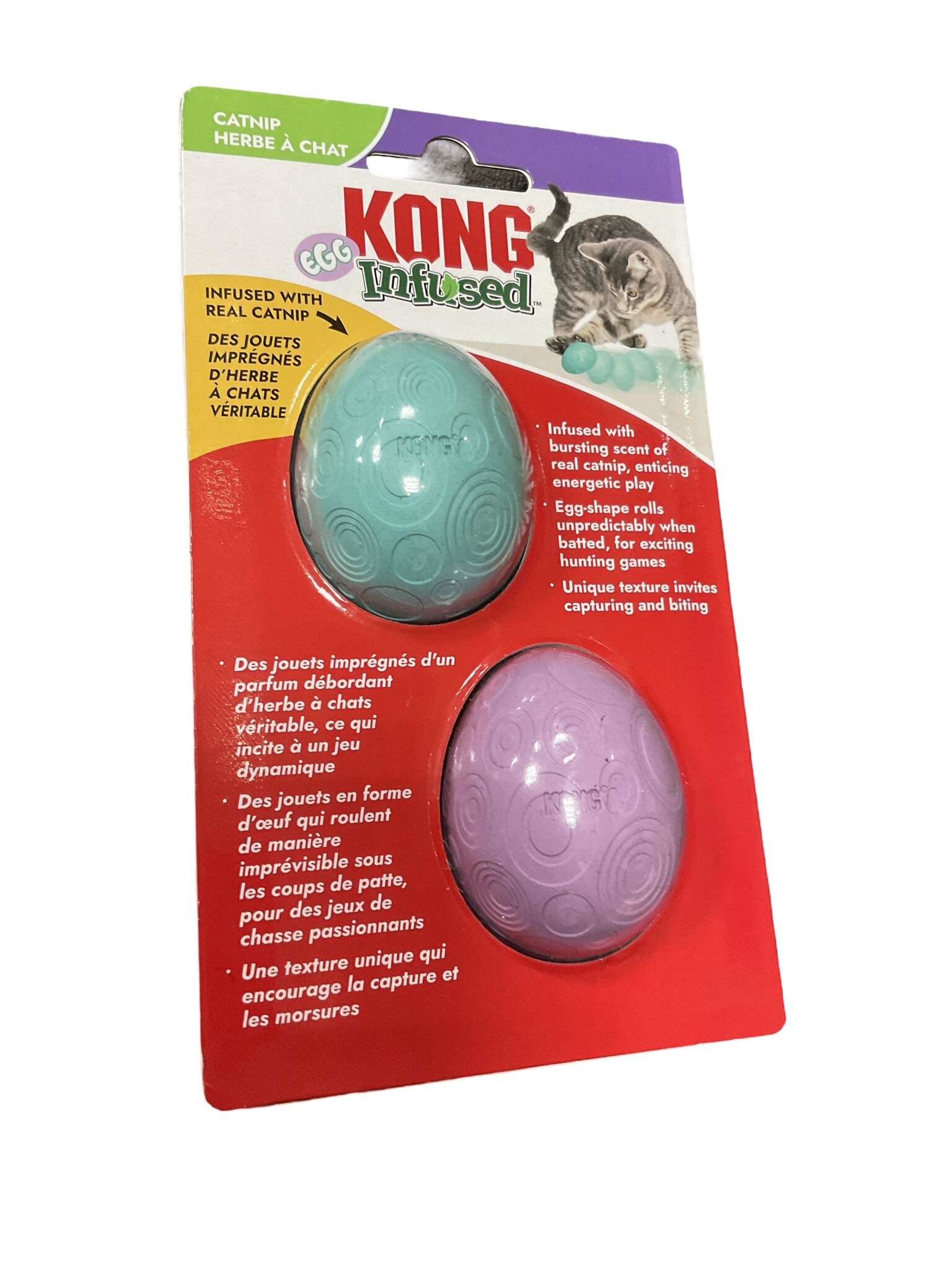 Kong Catnip Infused Eggs - Animal Rescue League of Iowa