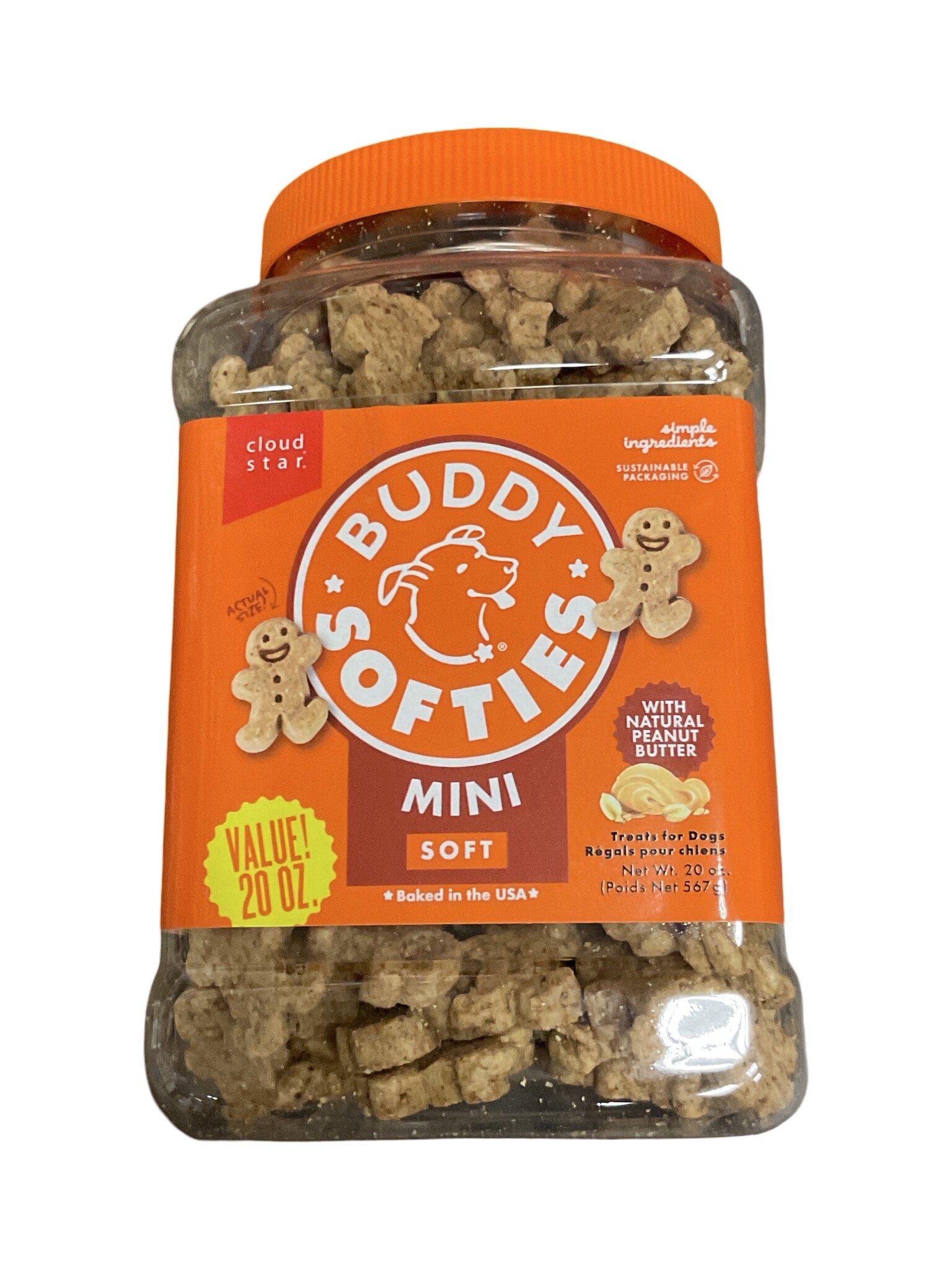 Cloud Star Buddy Softies Mini Dog Peanut Butter Treats 20oz - Animal ...