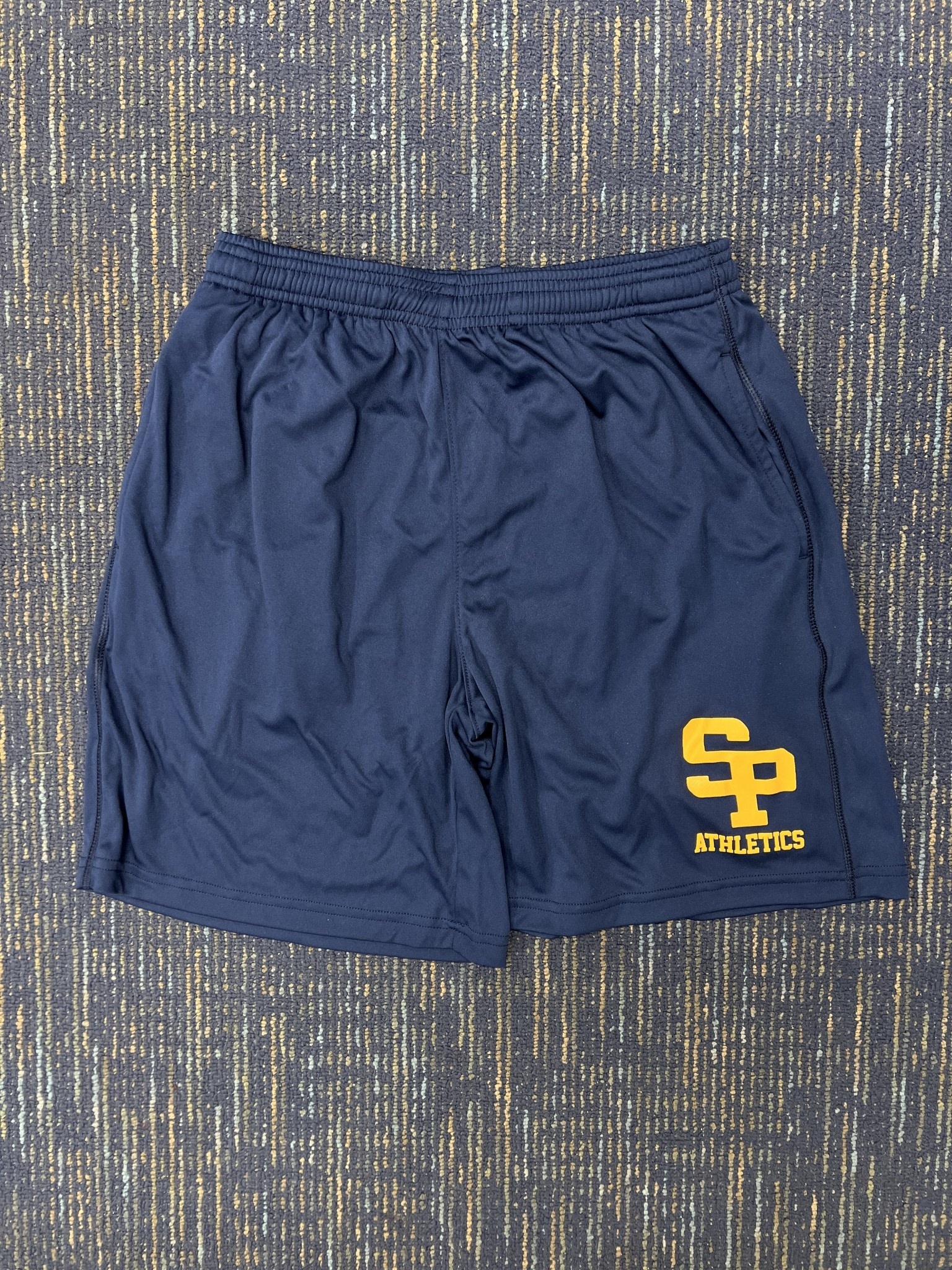 BAW Athletics 7" Pocket Shorts Youth Navy SP - The St. Paul's Schools Store
