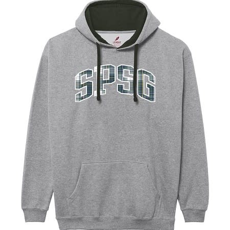 L2 Essential Colorblock Hood Adult Grey SPSG - The St. Paul's Schools Store