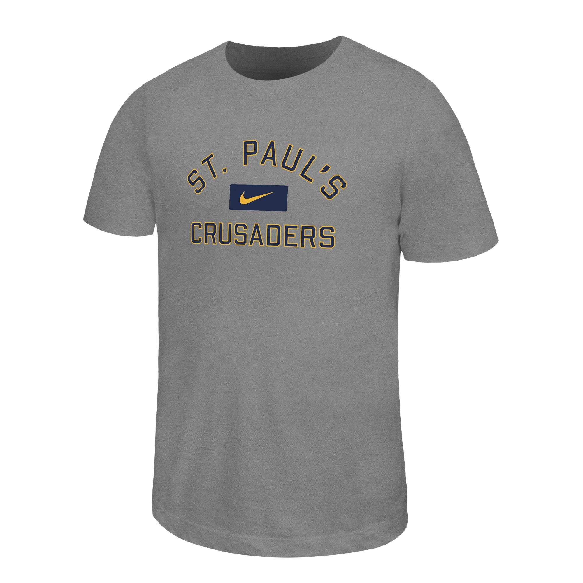 Nike Legend SS Crusaders Youth Grey SP - The St. Paul's Schools Store