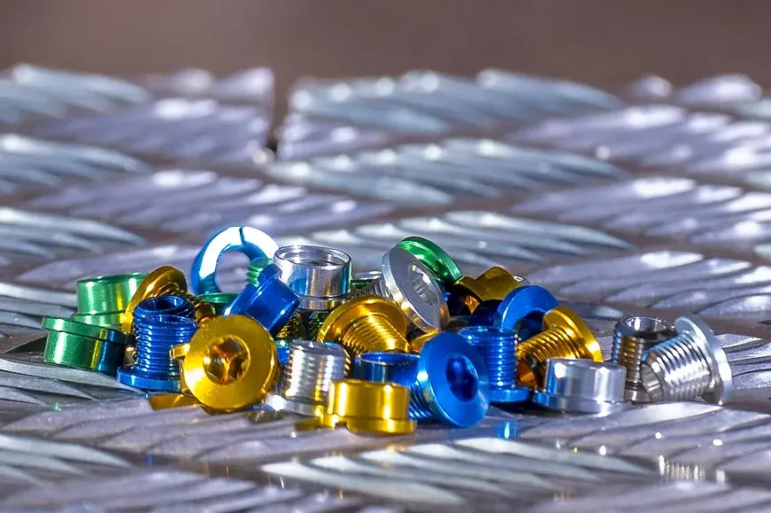 Chain Ring Bolt Ice Aluminium - BMX Bits