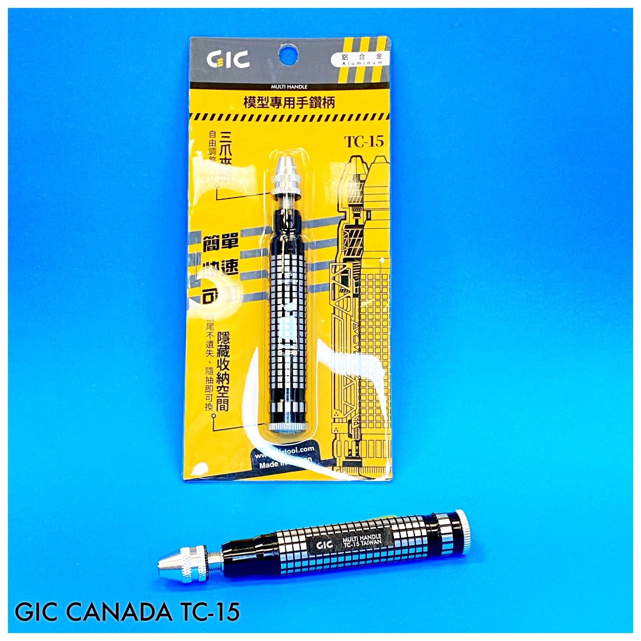 GIC TC-15 HAND DRILL PIN VISE (CLAMP RANGE 0.2 MM TO 3.2 MM) - Fire Kirin (Comex Hobby Scona)