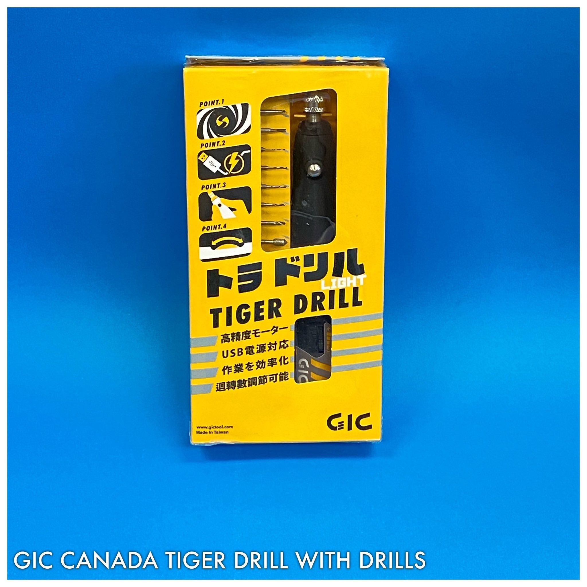 GIC GIC TD-01 TIGER DRILL USB POWER ELETRIC ENGRAVER WITH 12 DRILL BIT SET - Fire Kirin (Comex ...