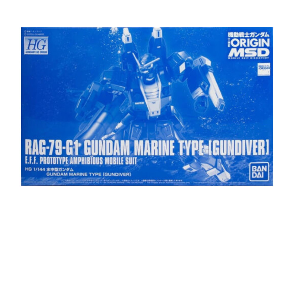 P-BANDAI P-BANDAI HG ORIGIN 1/144 RAG-79-G1 GUNDAM MARINE TYPE GUNDIVER ...
