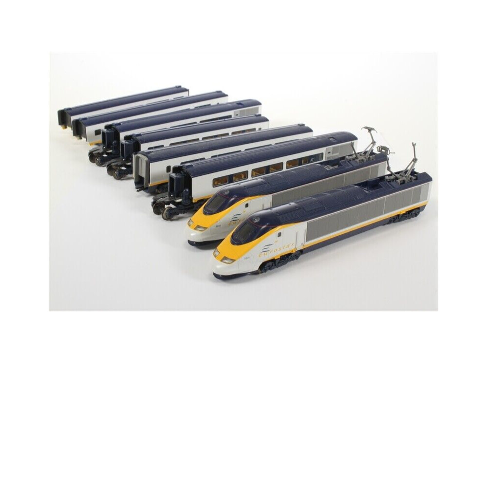 KATO PRECISION RAILROAD MODELS N-GAUGE 10-327 “EUROSTAR” 8 CAR SET ...