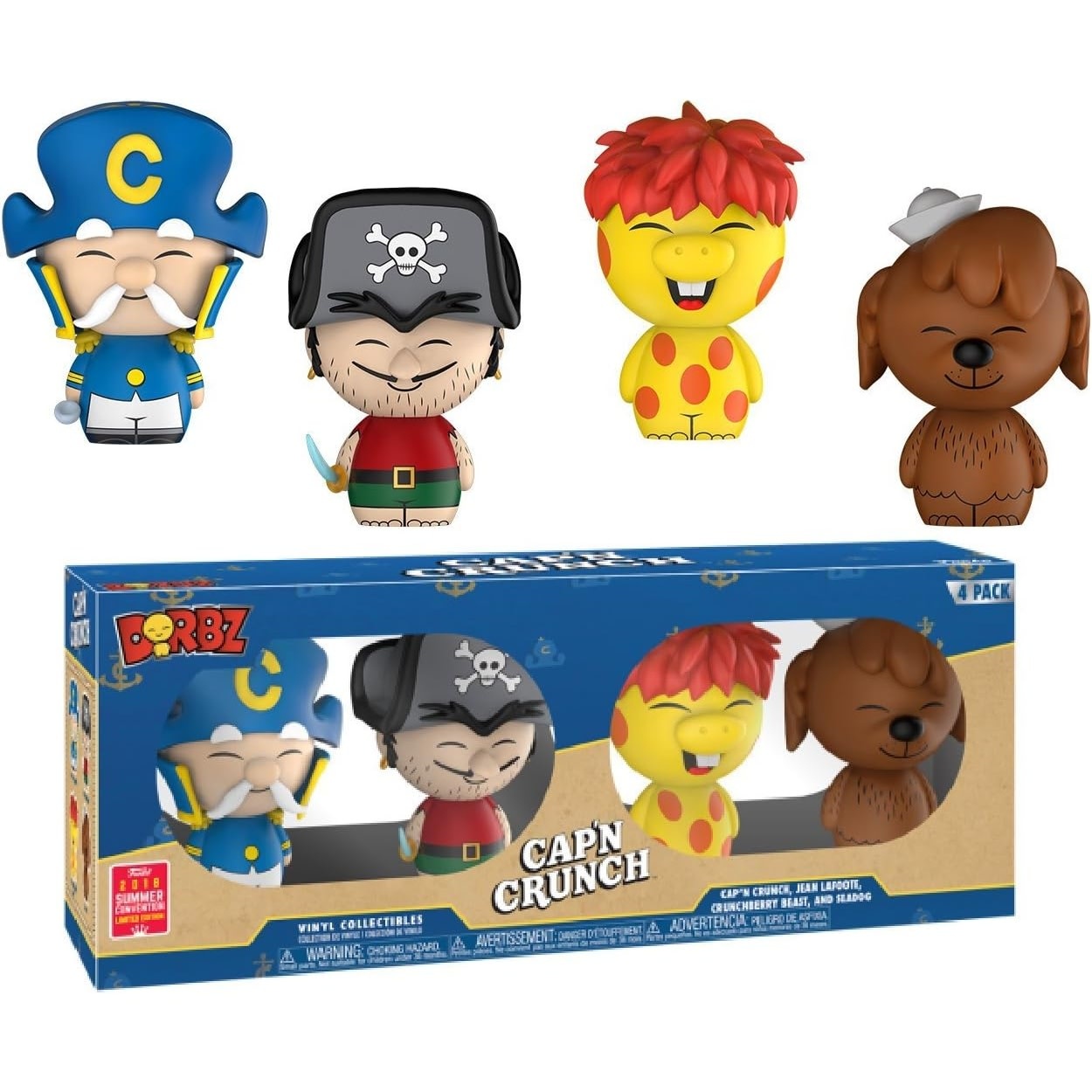 Funko FUNKO DORBZ 4 PACK CAP'N CRUNCH, JEAN LAFOOTE, CRUNCHBERRY ...