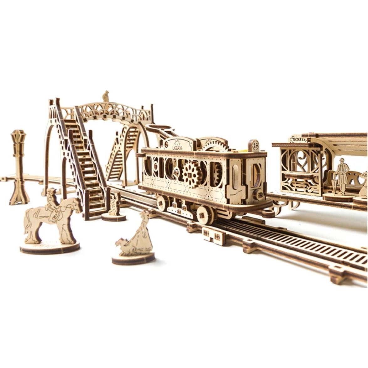 UGEARS UGEARS MECHANICAL MODEL TRAM LINE MECHANICAL TOWN - Fire Kirin ...