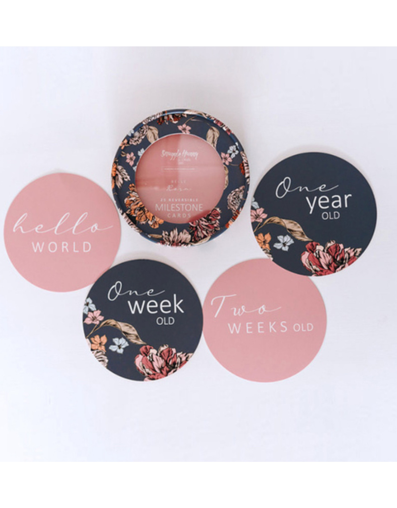 Milestone Cartes Réversible, Bell&Rose - Hello & Co - Magasin de bébé