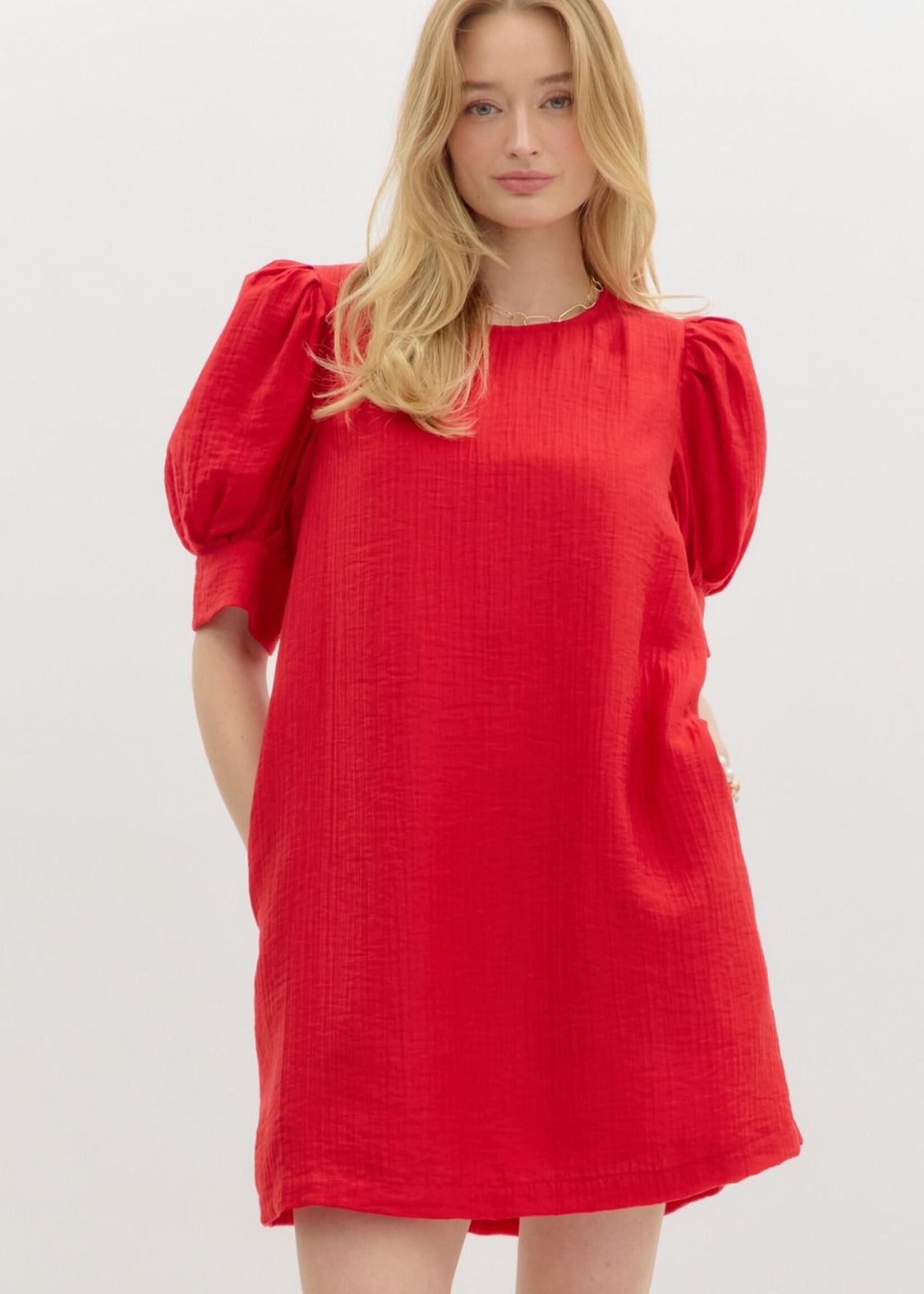 Ruby Textured Mini Dress - Private Gallery Boutique