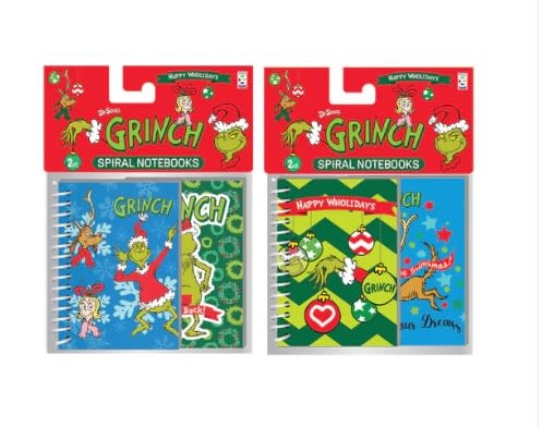 Grinch Spiral Notebook - 2 Pack - Bentleyville "Tour of Lights"