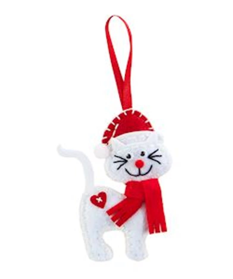 DIY Felt Ornament Kit - Christmas Cat - Bentleyville "Tour of Lights"