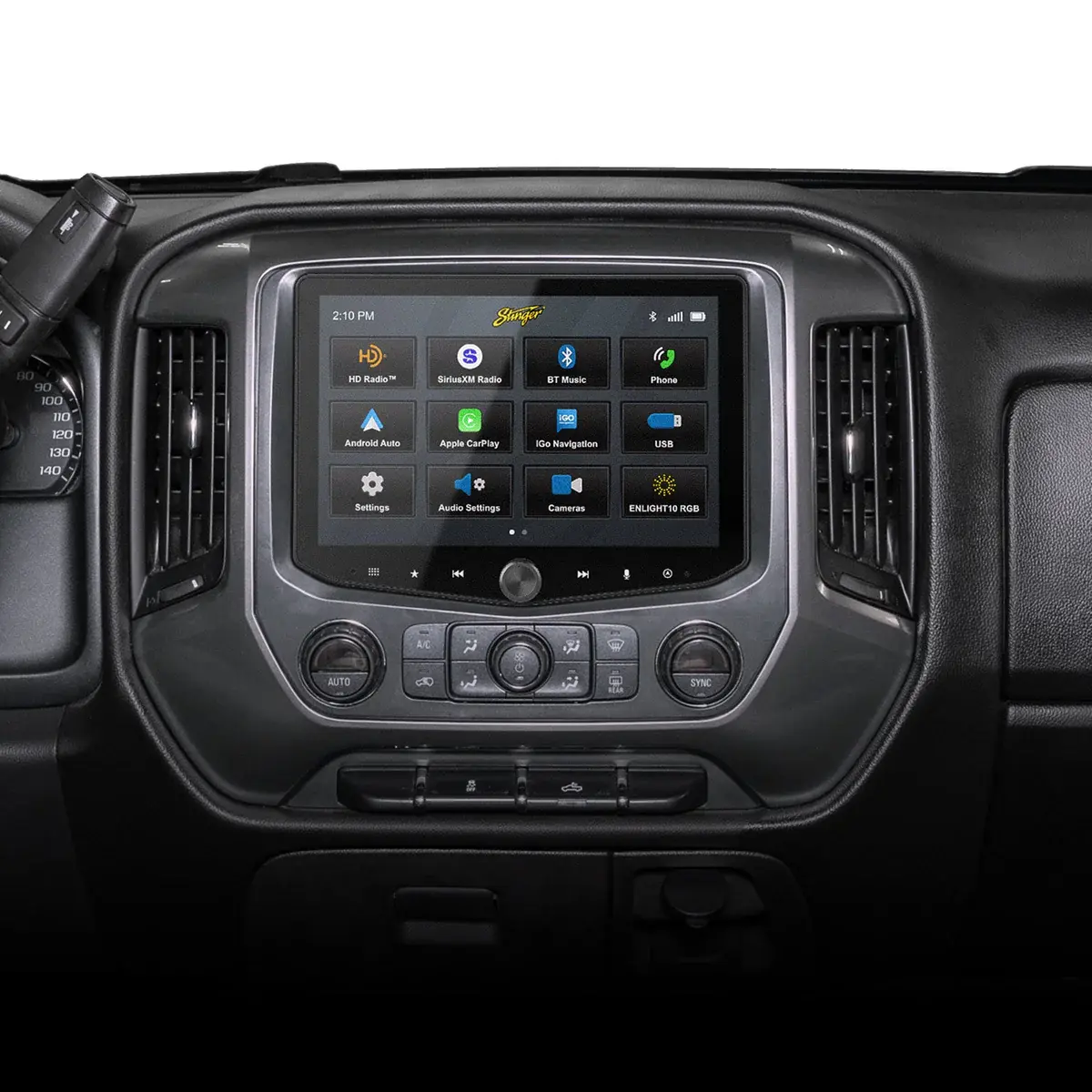 Stinger 14-18 Chevrolet Silverado/GMC Sierra 10" HORIZON10 fully integrated radio package ...