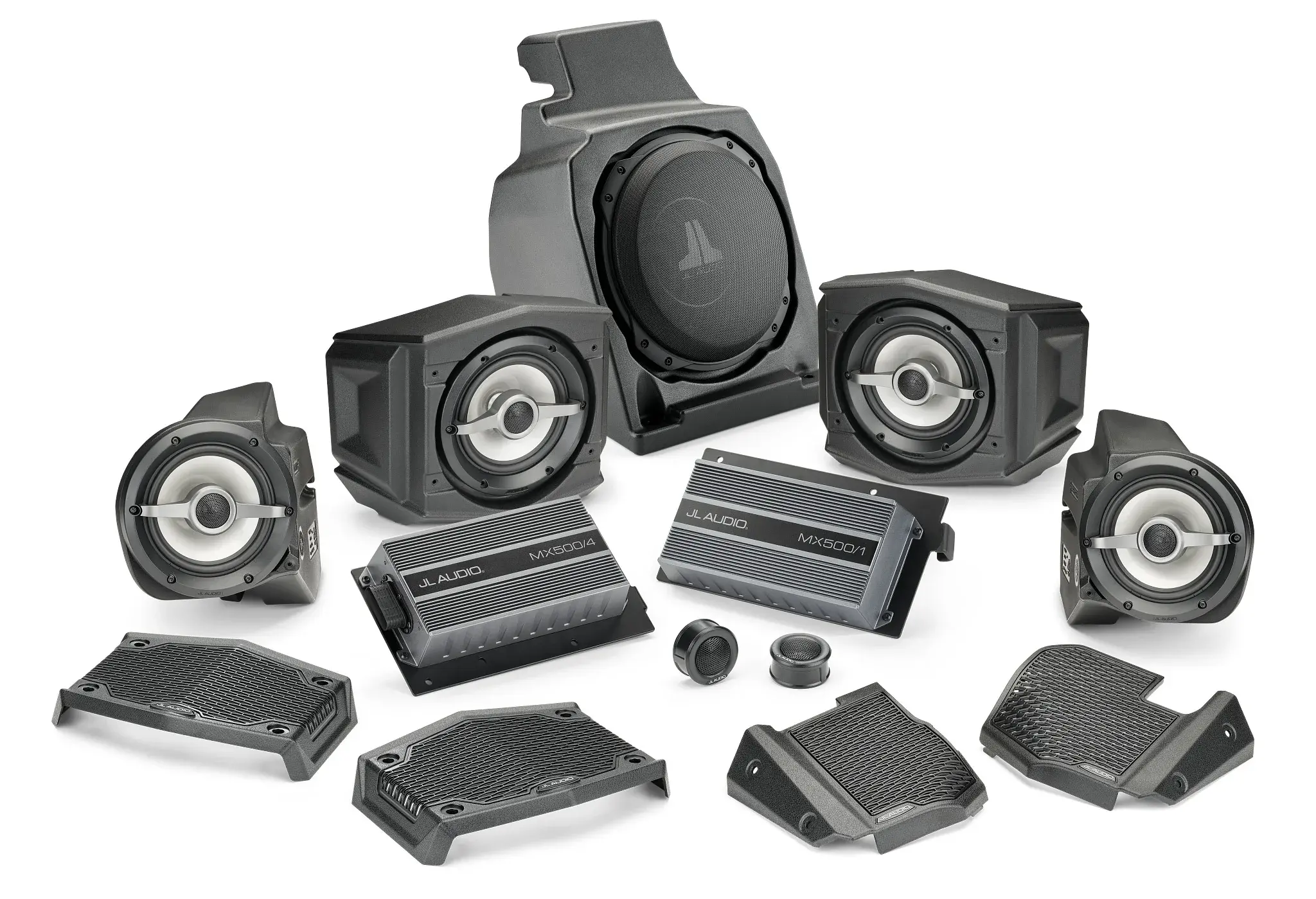 JL Audio SLPK-POL-RZ19RC/M6 SlamPak audio system for 19-24 Polaris RZR ...