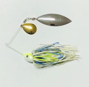 Crusher Lures - Cliff Crochet Petite Spinnerbait - Double Willow - Gold ...