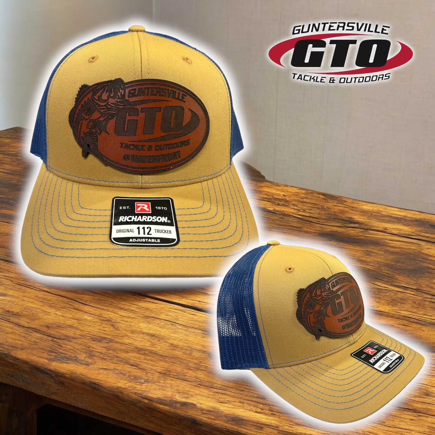 GTO - Bass - Leather Patch Hat - - Guntersville Tackle Outdoor @ Waterfront