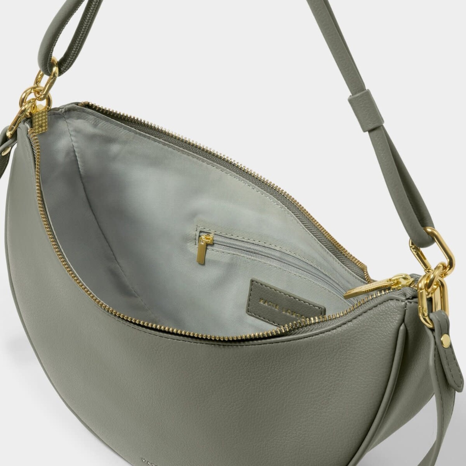 Katie Loxton Asha Sling Bag (Graphite Green) - Sealed with a Katie Loxton Asha Sling Bag (Graphite Green) - Sealed with a