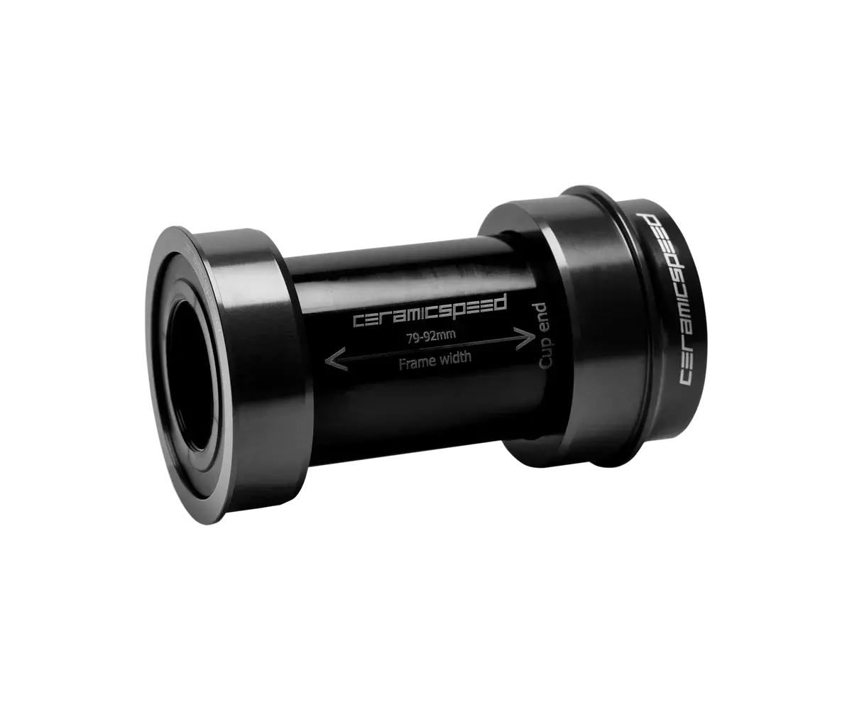 CeramicSpeed BBright Road Bottom Bracket - DUB Road Spindle, Black - SOMI BIKE, LLC