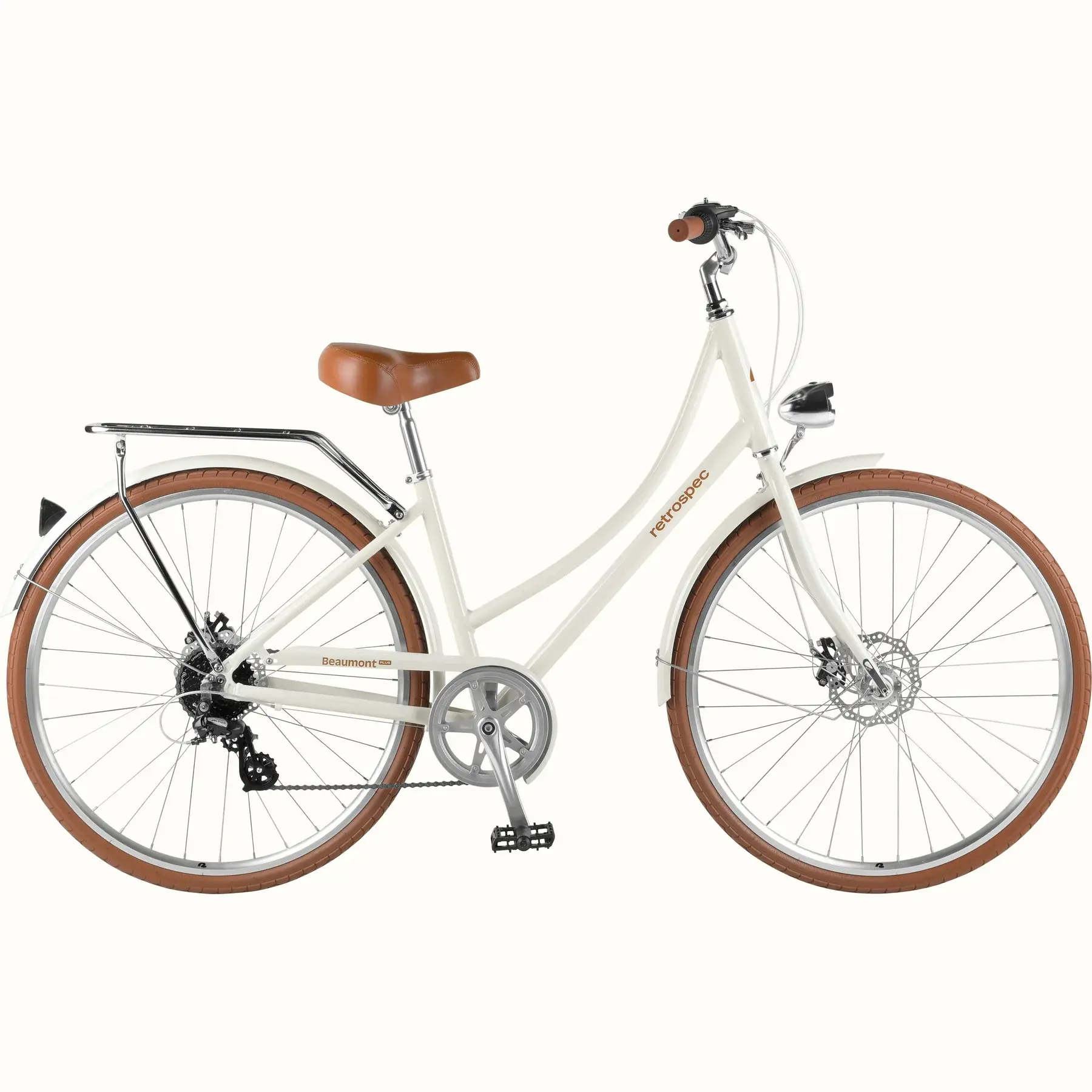 RETROSPEC Beaumont Plus City Bike - Step Through 8 Speed eggshell ...