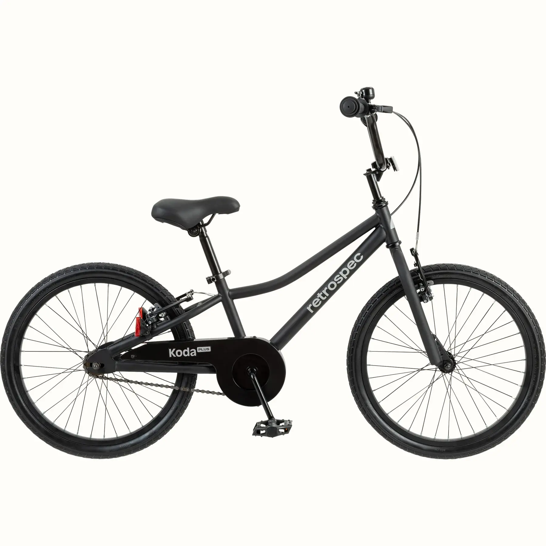 Retrospec, Koda Plus 20" Kids' Bike (6-8 yrs) Matte Black - SOMI BIKE, LLC
