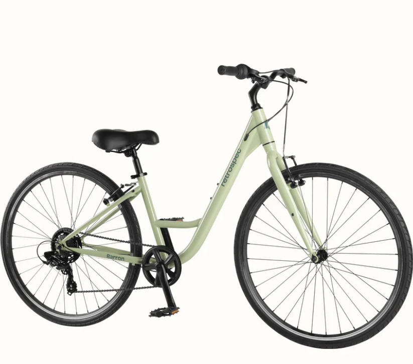 Retrospec, Barron Comfort Hybrid Bike - Step Through 7 Speed, Aloe, 15' - SOMI BIKE, LLC