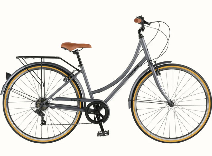Retrospec, Beaumont City Bike - Step Through 7 Speed, Matte Graphite ...
