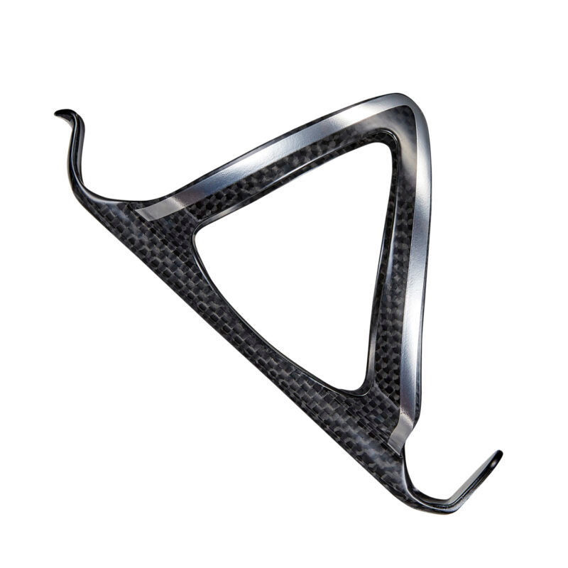 Supacaz, Fly Carbon Cage- Gloss Black/Silver - SOMI BIKE, LLC