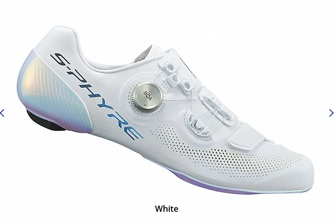 Shimano SHIMANO SH-RC903-PWR S-PHYRE BICYCLE SHOES-White, 40' - SOMI ...