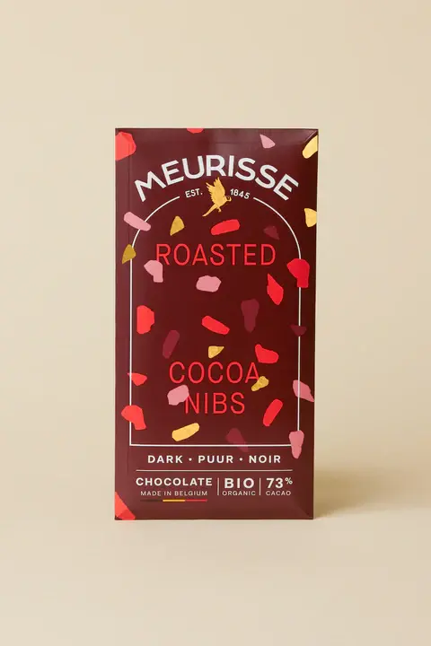 Meurisse Roasted Cocoa Nibs Dark Chocolate Bar 3.52oz - Lighthouse Canton