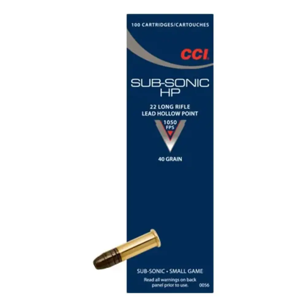 CCI Subsonic 22 LR 40 GR Ammo - Fulcrum Outdoors