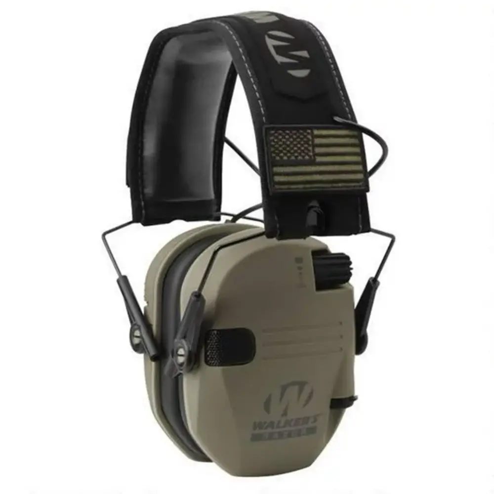 Walker Razor Slim Electronic Muffs Tan - Fulcrum Outdoors